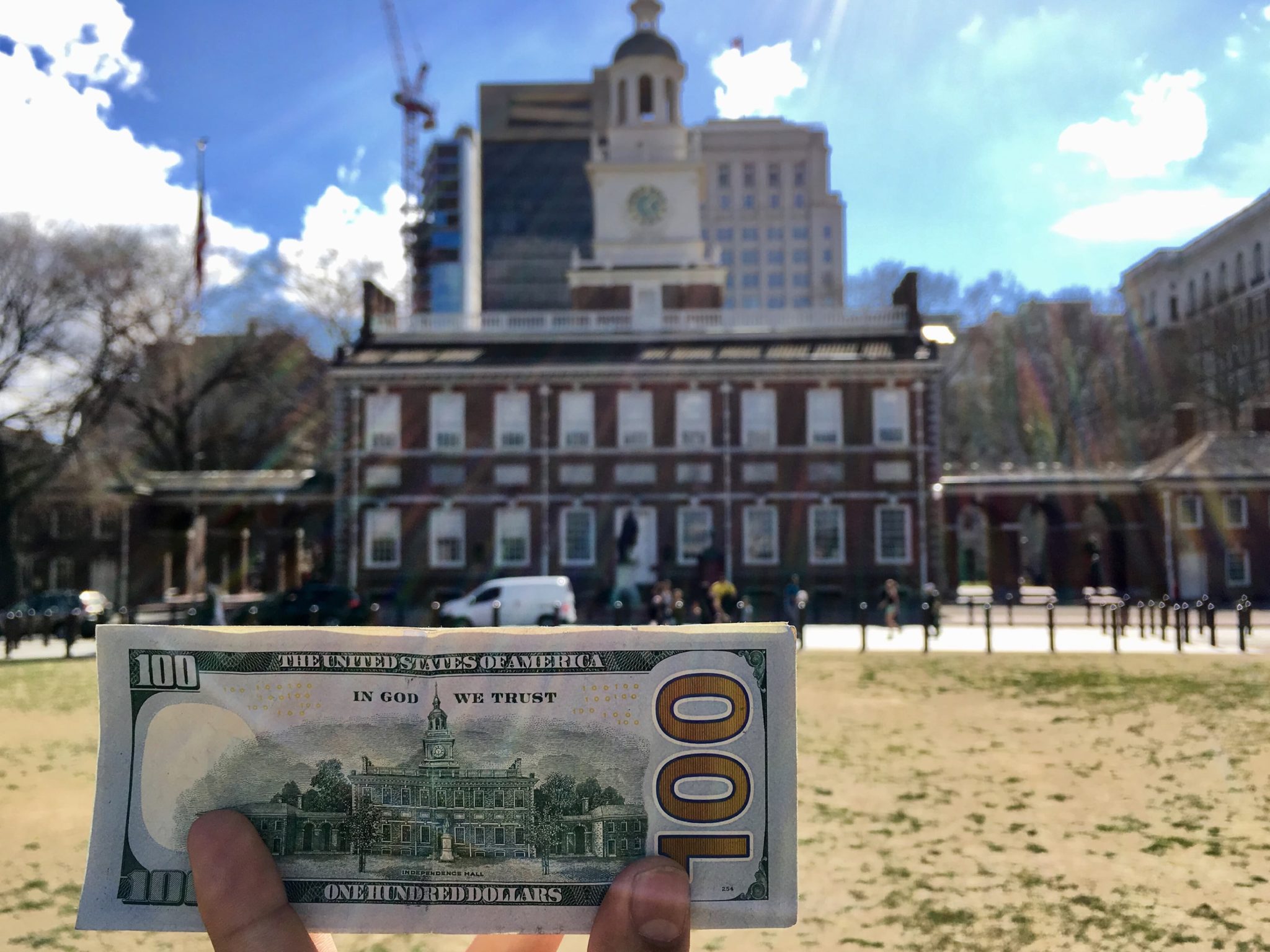 100 Dollar Note & Independence Hall – The Currency Project